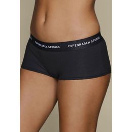 Copenhagen Studios Panty 'mit softem Logobund' schwarz Gr. XS (34) f&uuml;r Damen. Mit Logobund. K&ouml;rpernah. Nachhaltig.