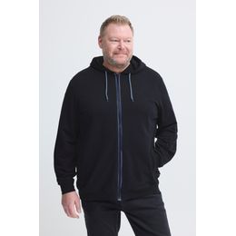 Kapuzensweatshirt Blend "BHJUMA BB PIQUE ZIPP SWEAT", Herren, Gr. 6XL, schwarz beauty, Sweatware, Obermaterial: 87% Baumwolle, 13% Polyester, unifarben, regular fit normal, ohne Ausschnitt, Sweatshirts, in gro&szlig;en Gr&ouml;&szlig;en