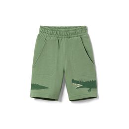 Tchibo - Kinder-Sweatshorts - Gr. 122/128 - gr&uuml;n/print