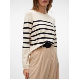 V&eacute;ro Moda Vero Moda Pullover in Creme/ Schwarz - 36% | Gr&ouml;&szlig;e S | Damen-pullover-cardigans