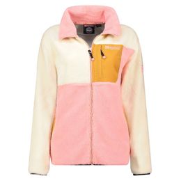 Geographical Norway Fleecejacke "Talexa" in Creme/ Rosa/ Orange - 63% | Gr&ouml;&szlig;e M | Damenjacken