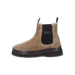 Gant Footwear Leder-Chelsea-Boots "Sistown" in Beige - 50% | Gr&ouml;&szlig;e 37 | Stiefeletten