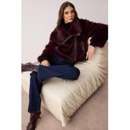 Trendyol Teddyjacke in Bordeaux - 57% | Gr&ouml;&szlig;e S | Damenjacken