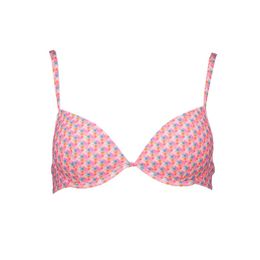 Esprit Bikini-Oberteil "Marley" in Rosa/ Blau - 50% | Gr&ouml;&szlig;e 40A-Cup | Damen-bademode