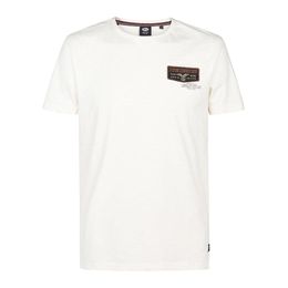 PETROL INDUSTRIES Shirt in Wei&szlig; - 42% | Gr&ouml;&szlig;e M | Herren-plussize