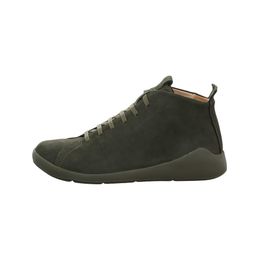 Think! Leder-Ankle-Boots in Khaki - 82% | Stiefeletten