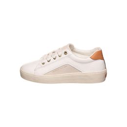 Gant Footwear Leder-Sneakers "Legalilly" in Wei&szlig;/ Hellbraun - 73% | Gr&ouml;&szlig;e 36 | Damen-sneakers