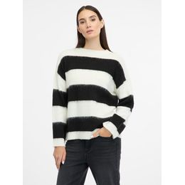ORSAY Pullover in Schwarz/ Wei&szlig; - 44% | Gr&ouml;&szlig;e M | Damen-pullover-cardigans