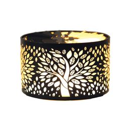 Woodbridge Karussellschirm "Tree of Life" in Schwarz/ Gold - &Oslash; 13 cm - 43% | Kerzen-vasen