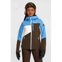 O`Neill O'Neill Ski-/ Snowboardjacke in Braun/ Blau - 53% | Gr&ouml;&szlig;e S | Damen-outdoorjacken
