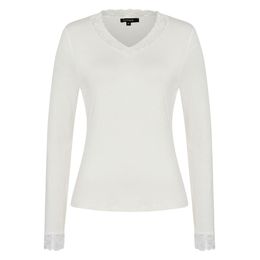 More & More More & More Longsleeve in Wei&szlig; - 72% | Gr&ouml;&szlig;e 44 | Damen-tops