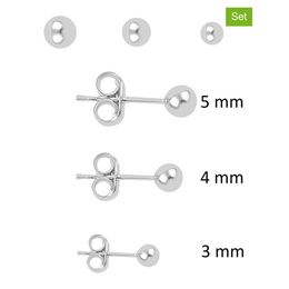 Miu Silver 3er-Set: Silber-Ohrstecker - 58% | Schmuck