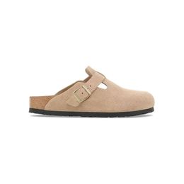 Birkenstock Leder-Clogs "Boston Leve" in Beige - 31% | Gr&ouml;&szlig;e 38 | Damen-pantoletten