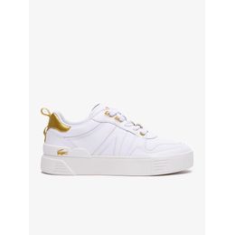 Lacoste Sneakers "L002 123 3 Cfa" in Wei&szlig;/ Gold - 64% | Gr&ouml;&szlig;e 41 | Damen-sneakers