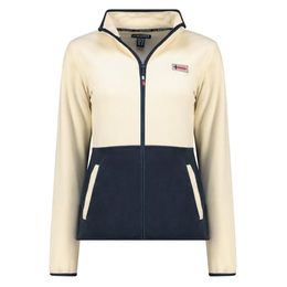 Geographical Norway Fleecejacke "Touki" in Creme/ Dunkelblau - 61% | Gr&ouml;&szlig;e XXL | Damenjacken