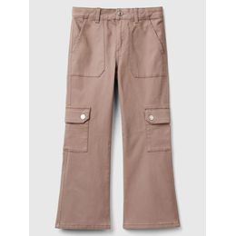 Benetton Cargohose in Taupe - 64% | Gr&ouml;&szlig;e 130 | Kinderhosen