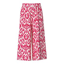Pieces Culotte "Nya" in Pink/ Wei&szlig; - 37% | Gr&ouml;&szlig;e L | Damenhosen