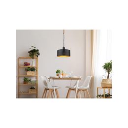Globo lighting H&auml;ngeleuchte "Rielly" in Schwarz - (H)120 x &Oslash; 35 cm - 68% | Haengeleuchten-deckenleuchten