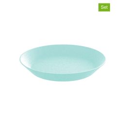 Koziol 4er-Set: Teller "Connect Plate" in T&uuml;rkis - &Oslash; 24cm - 32% | Gedeckter-tisch