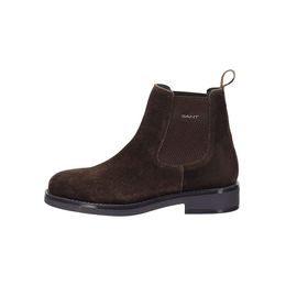 Gant Footwear Leder-Chelsea-Boots "Prepdale" in Braun - 44% | Gr&ouml;&szlig;e 46 | Herrenstiefel