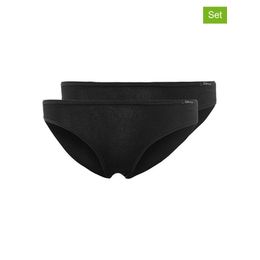 Skiny 2er-Set: Slips in Schwarz - 34% | Gr&ouml;&szlig;e 36 | Damen-unterteile