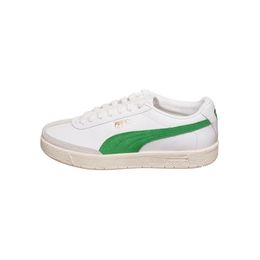Puma Leder-Sneakers "Oslo-City" in Wei&szlig;/ Gr&uuml;n - 70% | Gr&ouml;&szlig;e 43 | Damen-sneakers