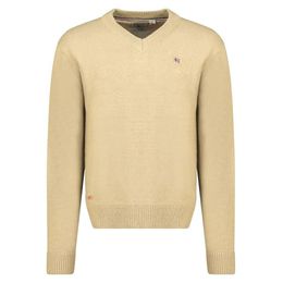 Geographical Norway Pullover "Froste" in Creme - 59% | Gr&ouml;&szlig;e L | Herren-plussize
