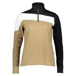 Killtec Funktionslongsleeve "KSW 258" in Hellbraun/ Wei&szlig;/ Schwarz - 46% | Gr&ouml;&szlig;e 44 | Damen-outdoor-tops-shirts