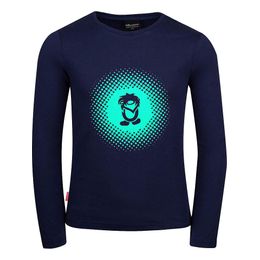 Trollkids Funktionsshirt "Pointillism" in Dunkelblau - 55% | Gr&ouml;&szlig;e 98 | Kinder-oberteile