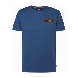 PETROL INDUSTRIES Shirt in Blau - 35% | Gr&ouml;&szlig;e L | Herren-plussize