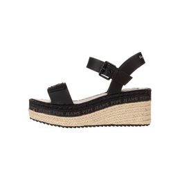 Pepe Jeans Footwear Keilsandaletten in Schwarz - 68% | Gr&ouml;&szlig;e 39 | Damen-sandalen