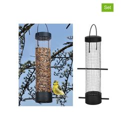 Garden Hero 2er-Set: Vogelfutterstationen in Schwarz - (H)28 x &Oslash; 6,2 cm - 20% | Gartenwerkzeuge