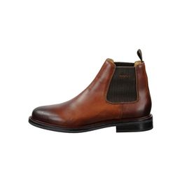 Gant Footwear Leder-Chelsea-Boots "St Fairkon" in Hellbraun - 34% | Gr&ouml;&szlig;e 42 | Herrenstiefel