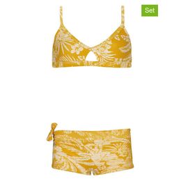 Barts Bikini-Set "Solacy Crop Top" in Gelb/ Wei&szlig; - 73% | Gr&ouml;&szlig;e 128 | Kinder-bademode