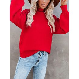 Milan Kiss Pullover in Rot - 55% | Gr&ouml;&szlig;e M | Damen-pullover-cardigans