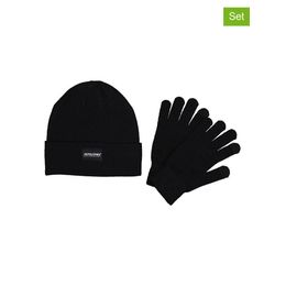 Jack & Jones Jack & Jones 2tlg. Set: Beanie und Handschuhe in Schwarz - 67% | Herren-accessoires-sport