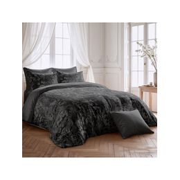Pierre Cardin Perkal-Bettbezug in Schwarz - 51% | Gr&ouml;&szlig;e 220x220 cm | Bettwaesche-bettwaren