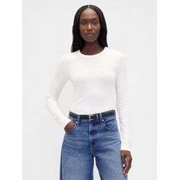 GAP Longsleeve in Wei&szlig; - 48% | Gr&ouml;&szlig;e S | Damen-tops