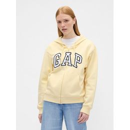 GAP Sweatjacke in Gelb - 60% | Gr&ouml;&szlig;e S | Damen-sweatshirts-jacken
