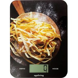 Ogo Living K&uuml;chenwaage in Gelb/ Schwarz - (B)23 x (H)1,5 x (T)17 cm - 69% | Kuechengeraete