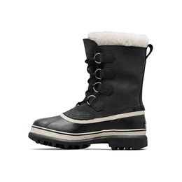Sorel Leder-Winterboots "Caribou" in Schwarz - 47% | Gr&ouml;&szlig;e 39 | Damen-stiefel