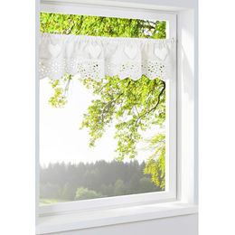 HEINE HOME Querbehang in Wei&szlig; - 70% | Gr&ouml;&szlig;e 25x120 cm | Gardinen-vorhaenge