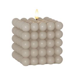 STAR TRADING LED-Wachskerze "Flamme Dot" in Beige - (H)12,5 cm - 22% | Kerzen-vasen