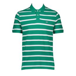 Gant Poloshurt in Gr&uuml;n/ Wei&szlig; - 56% | Gr&ouml;&szlig;e L | Herren-plussize