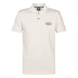 PETROL INDUSTRIES Poloshirt in Creme - 48% | Gr&ouml;&szlig;e XL | Herren-plussize