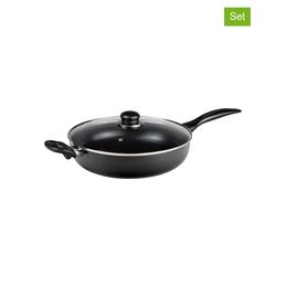 Chefware 2tlg. Set: Bratpfanne in Schwarz - &Oslash; 28 cm - 30% | Kochgeschirr