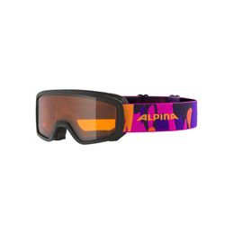 Alpina Ski-/ Snowboardbrille "Scarabeo JR" in Schwarz/ Orange - 37% | Kinder-austruestung-accessoires