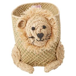 Rice Aufbewahrungskorb "Lion" in Beige - (H)34 x &Oslash; 20 cm - 45% | Kisten-koerbe