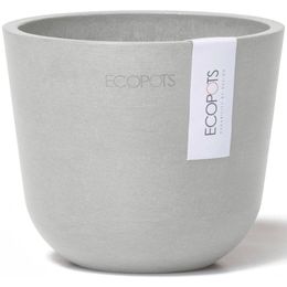 Ecopots Blumentopf &raquo;Oslo Mini 11,5 Wei&szlig;grau&laquo; f&uuml;r den Innenbereich wei&szlig; Kunststoff