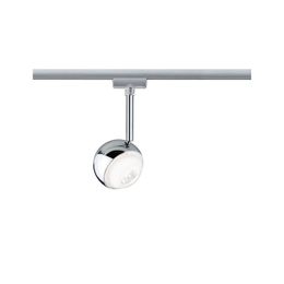 Paulmann Schienensystem-Leuchten &raquo;URail Schienenspot Capsule II 600lm 6,3W 4000K 230V Chrom matt&laquo; LED-Modul 1 Stk. Neutralwei&szlig; dimmbar Einzelspot silber